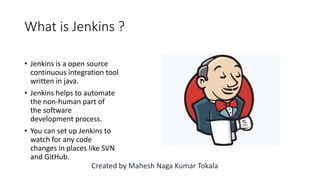 Continuous integration jenkins-installation in ec2 instace linux | PPT
