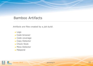 Continuous integration using Bamboo | PPTX