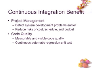 Continuous Integration (Jenkins/Hudson) | PPT