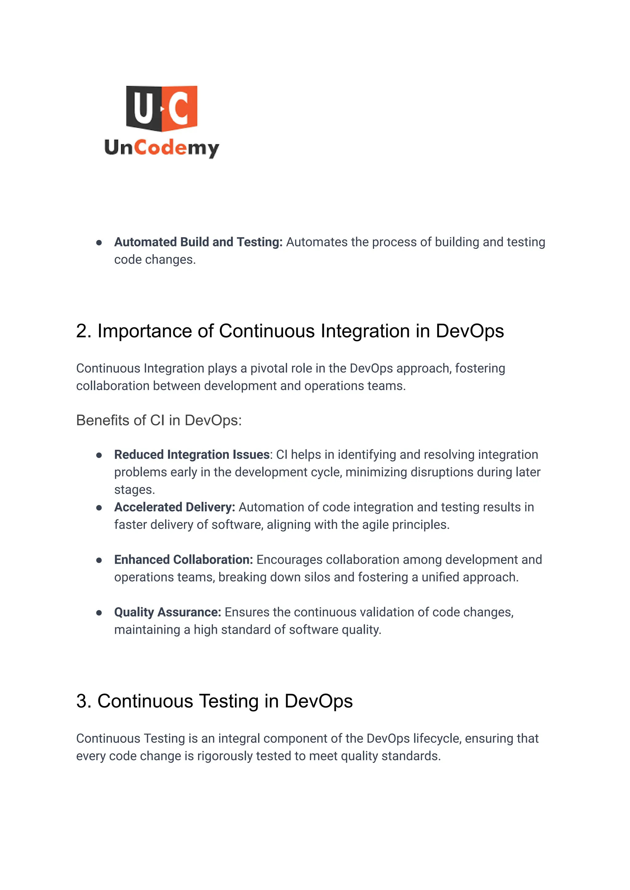 Continuous Integration And Testing A Devops Approachpdf