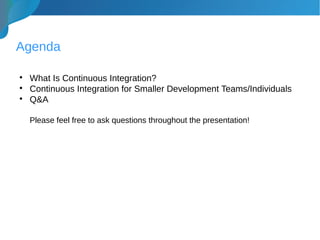 Continuous Integration As A Service | ODP