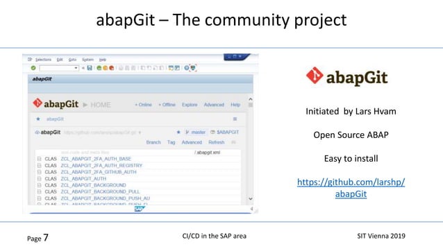 Continuous Integration, Delivery and Deployment in the SAP area | PPT