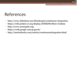 Continuous integrations - Basics | PPT