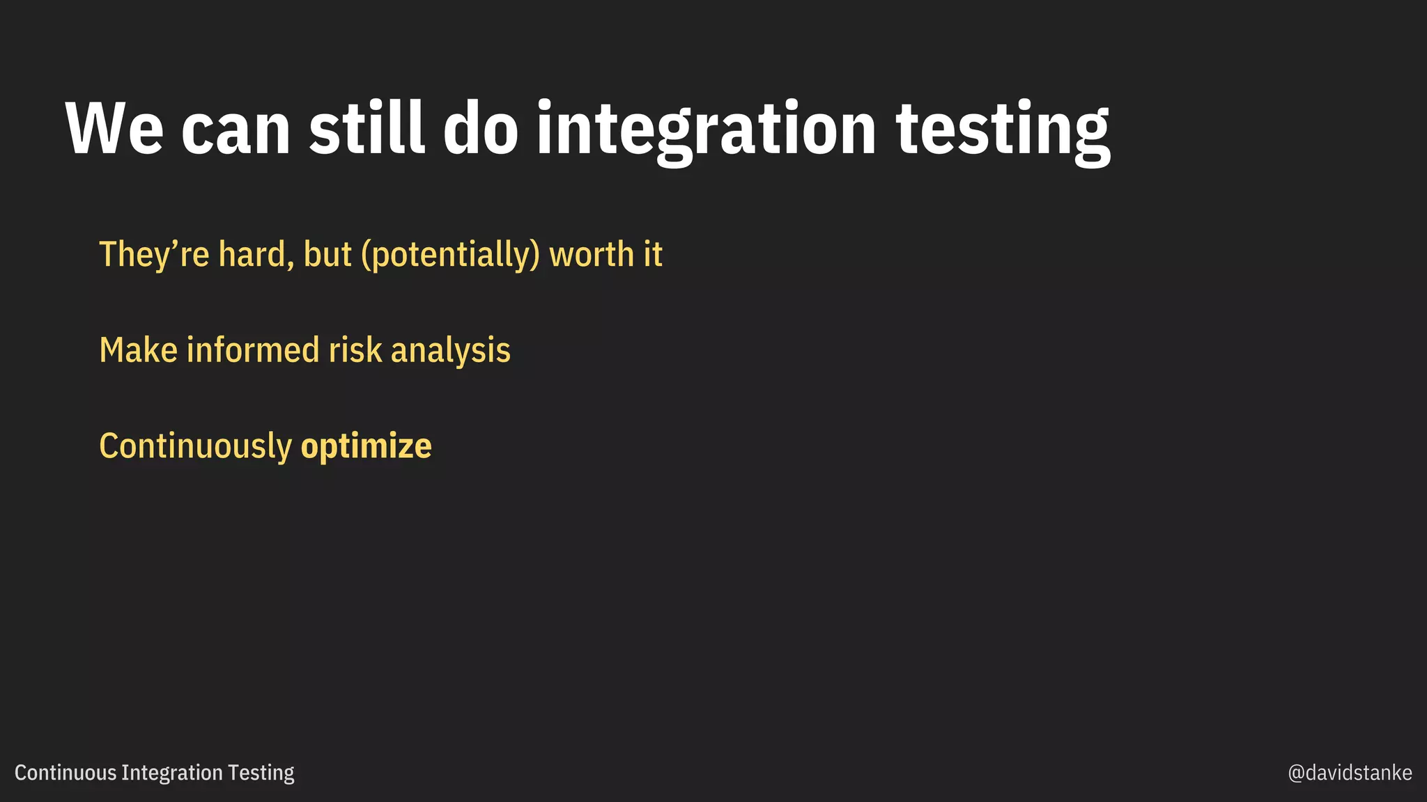 Continuous integration testing 2019 08 | PPTX | Cloud Computing | Internet