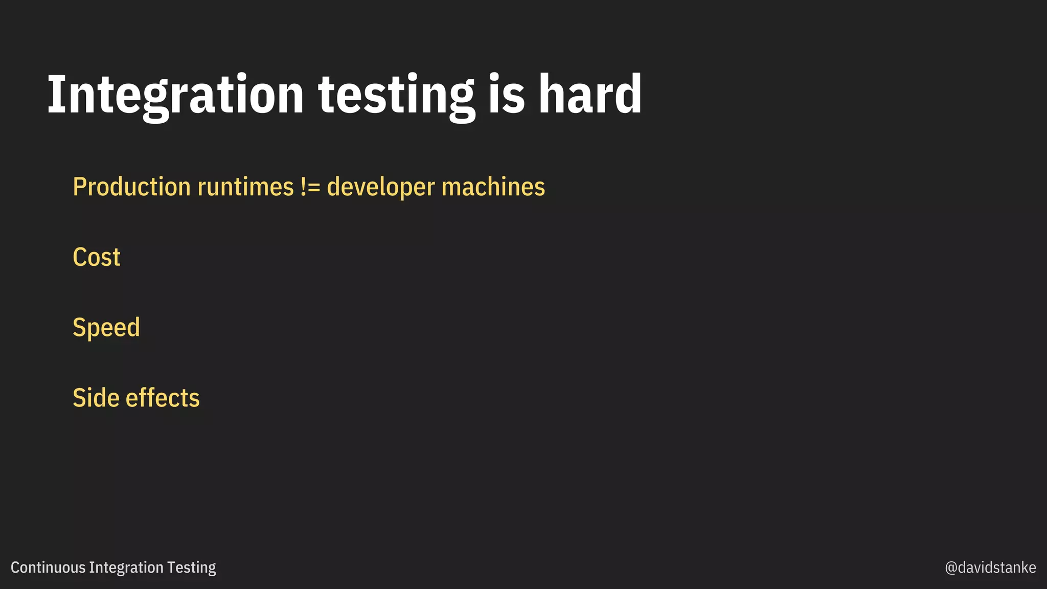 Continuous Integration Testing 2019 08 Pptx Cloud Computing Internet