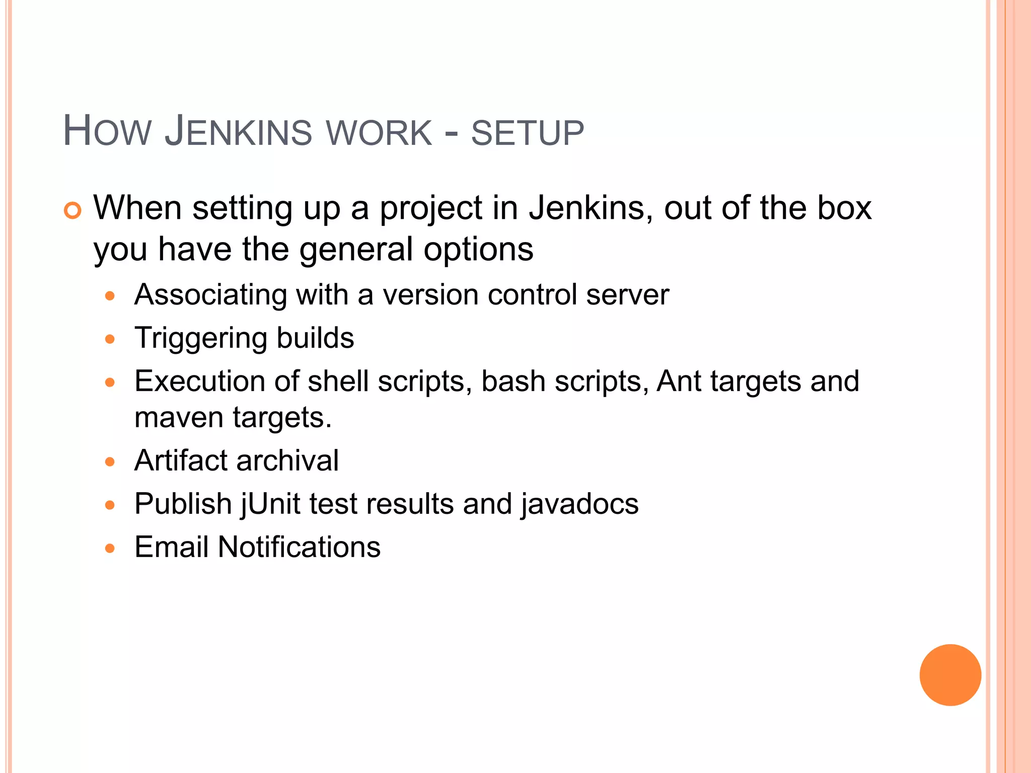Continuous integration using jenkins | PPTX