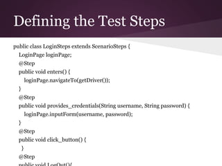 Continuous integration using thucydides(bdd) with selenium | PPT