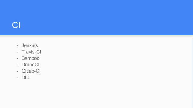 Continuous integration with git lab | PPT