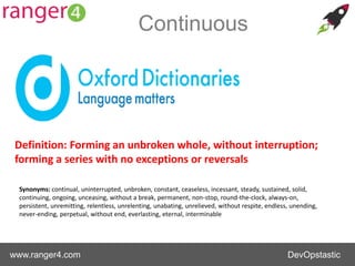 Continuous is great | PPT