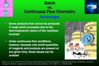 Continuous Flow Chemistry And The Manufacture Of Active Pharmaceutical ...