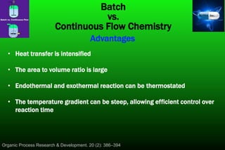 Continuous Flow Chemistry And The Manufacture Of Active Pharmaceutical ...
