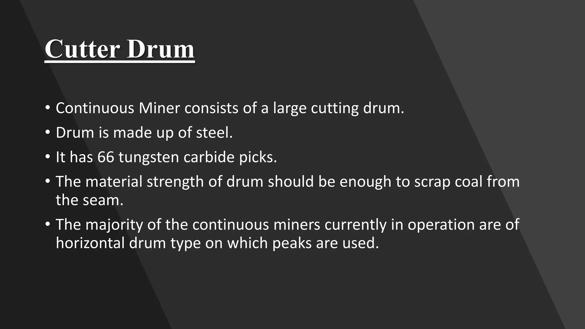 Continuous miner | PPTX