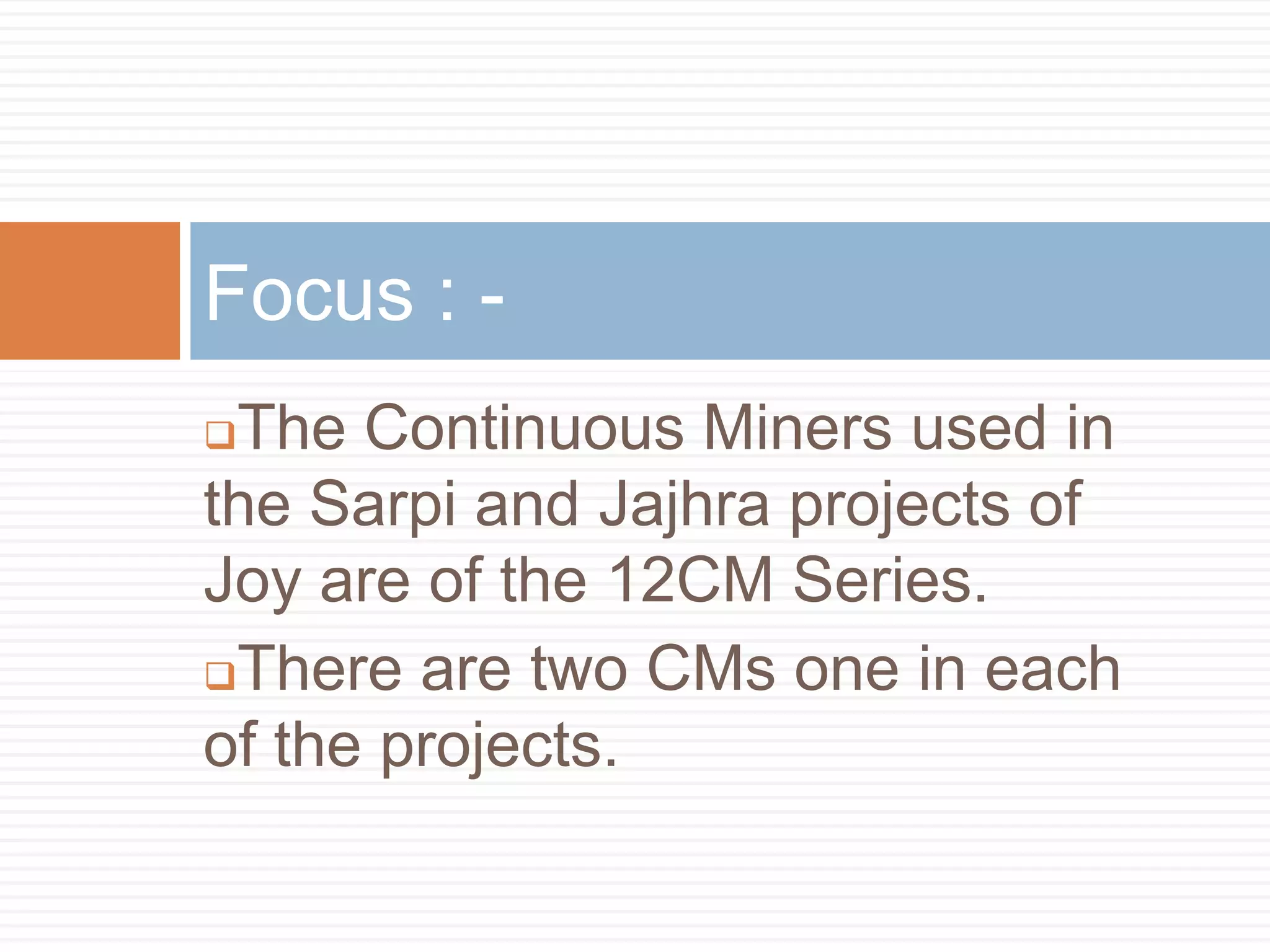 Continuous miners | PPTX