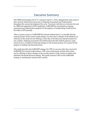Continuous monitoring strategy_guide_072712 | PDF | Operating Systems | Computer Software and ...