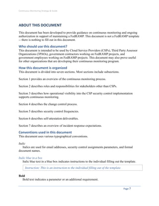Continuous monitoring strategy_guide_072712 | PDF | Operating Systems | Computer Software and ...