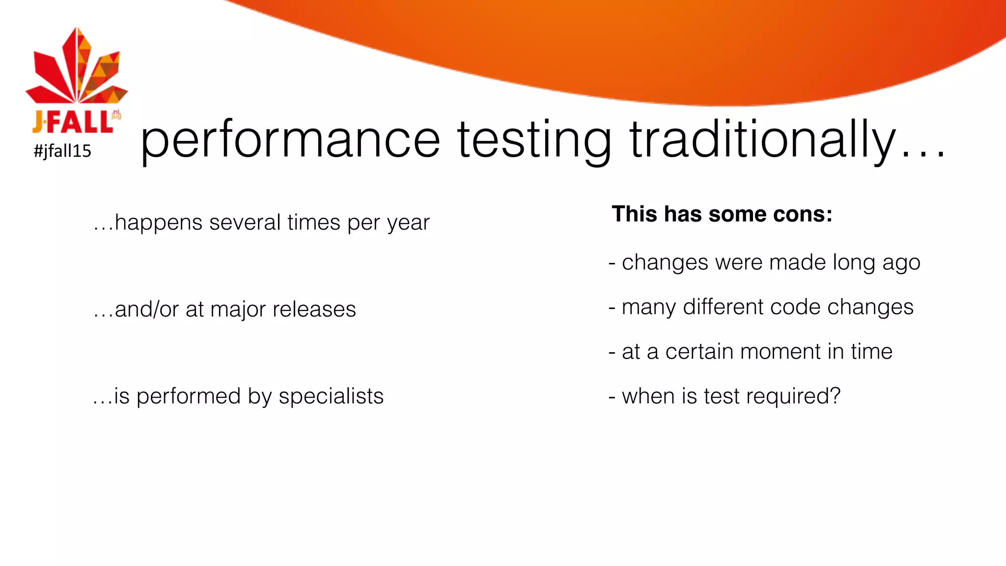 Continuous performance: Load testing for developers with gatling | PPT