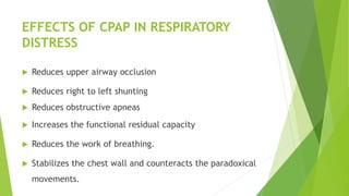Continuous possitive pressure ventilation (cpap) | PPTX