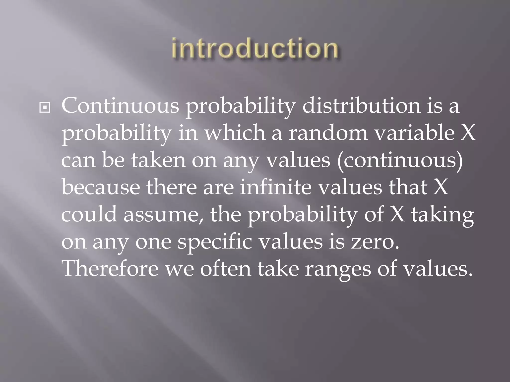 Continuous probability Business Statistics, Management | PPTX