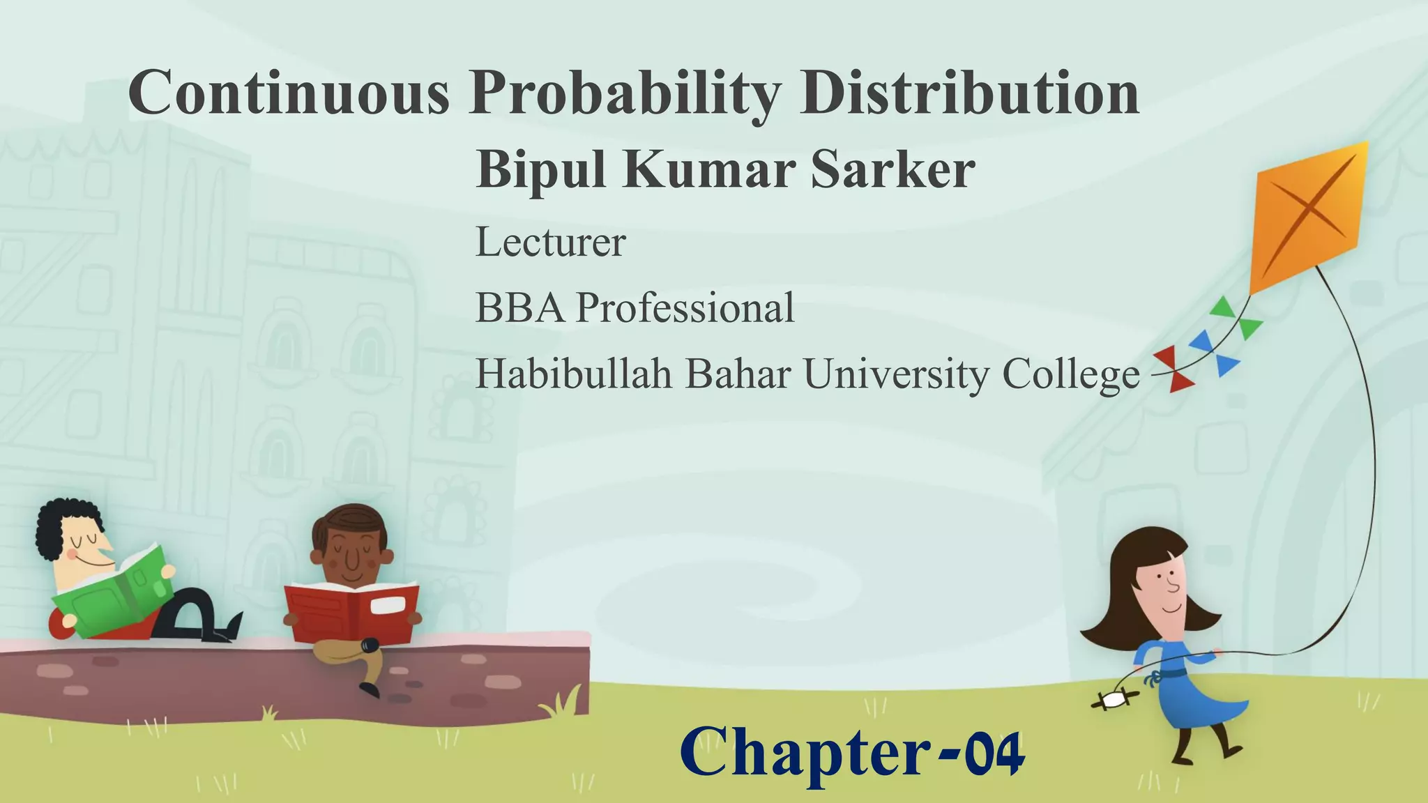 Continuous probability distribution | PPT