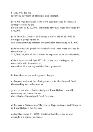 Continuous Problem – City of Monroe 1Continuous Probl.docx