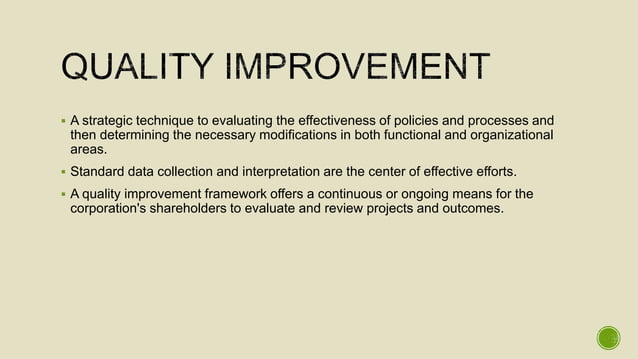 Continuous Quality Improvement powerpoint | PPT