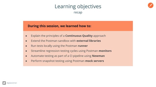 Continuous Quality with Postman | PPT