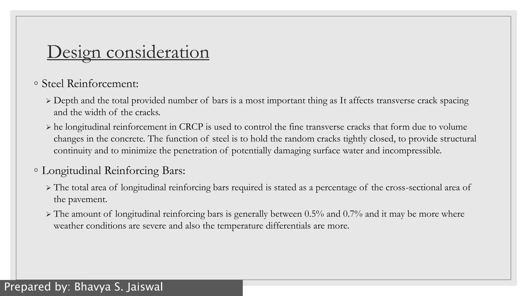 Continuous reinforced rigid pavement | PPTX