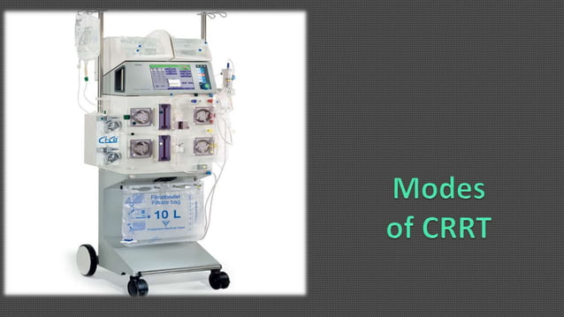 Continuous renal replacement therapy crrt | PPTX | Blood Disorders ...