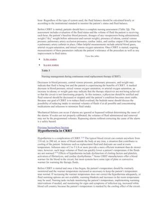 Continuous renal replacement therapy in the adult intensive care unit | PDF