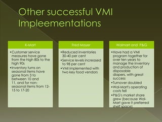 Continuous replenishment and vendor managed inventory | PPTX