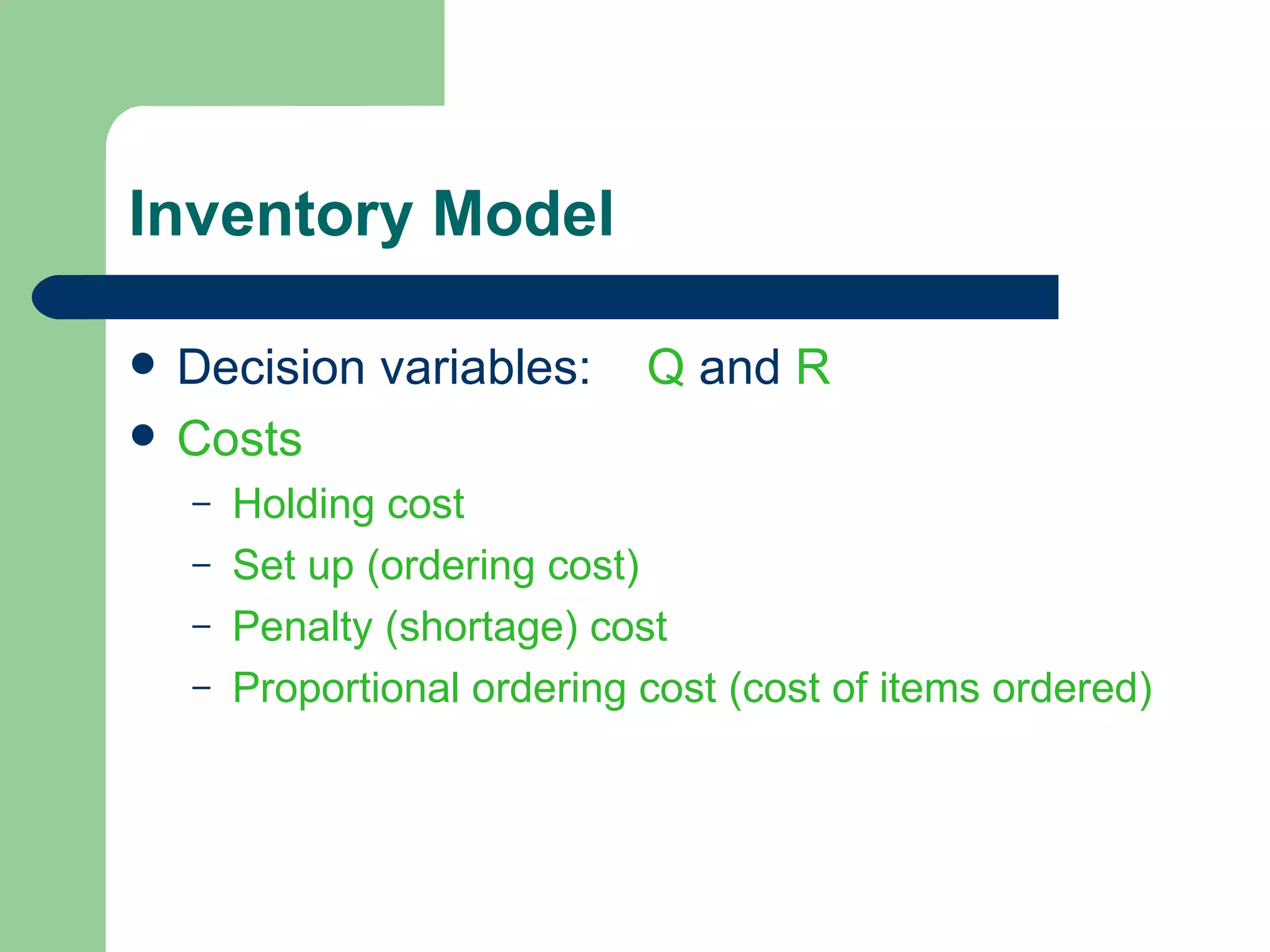 Continuous Review Inventory System | PPT