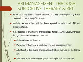 Continuous rrt and its role in critically ill patients [autosaved] | PPTX