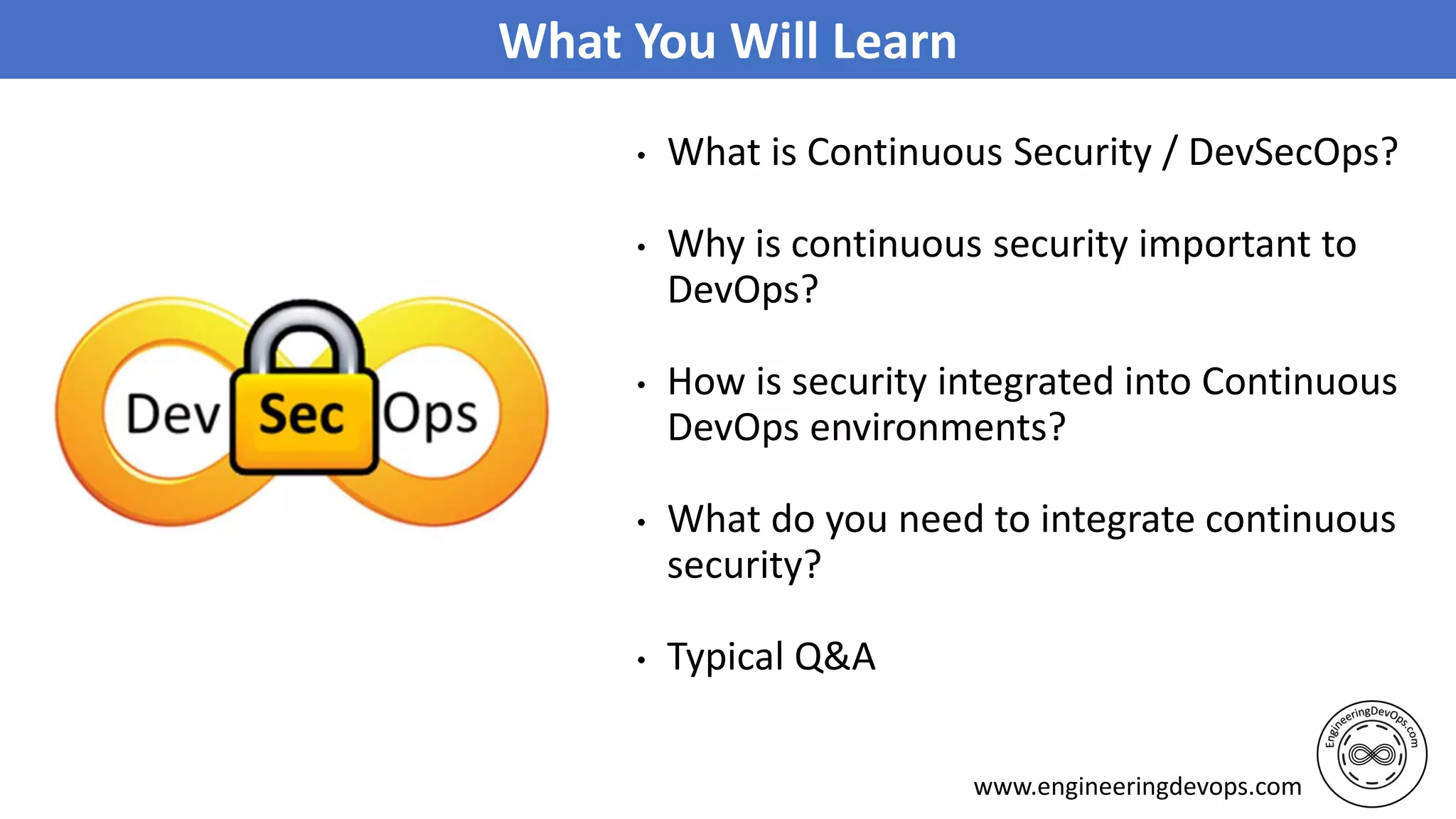 Continuous Security / DevSecOps- Why How and What | PPT