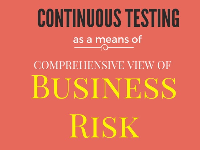 Continuous Testing For Devops Pdf Computing Technology And Computing 9456
