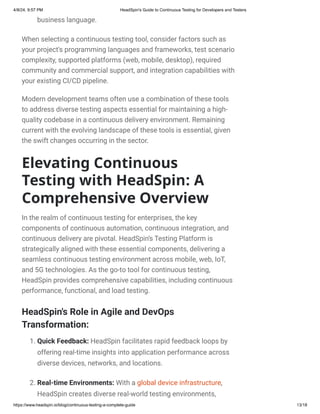 Mastering Continuous Testing: A Definitive Guide to Seamless Software ...