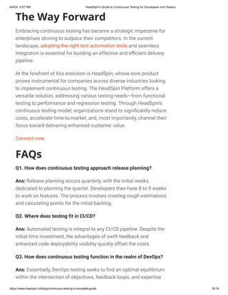 Mastering Continuous Testing: A Definitive Guide to Seamless Software ...