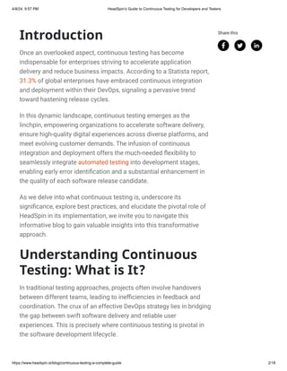 Mastering Continuous Testing: A Definitive Guide to Seamless Software ...