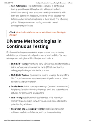 Mastering Continuous Testing: A Definitive Guide to Seamless Software ...