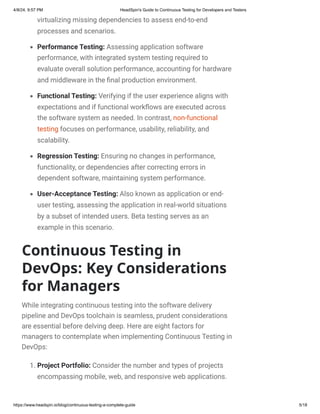 Mastering Continuous Testing: A Definitive Guide to Seamless Software ...