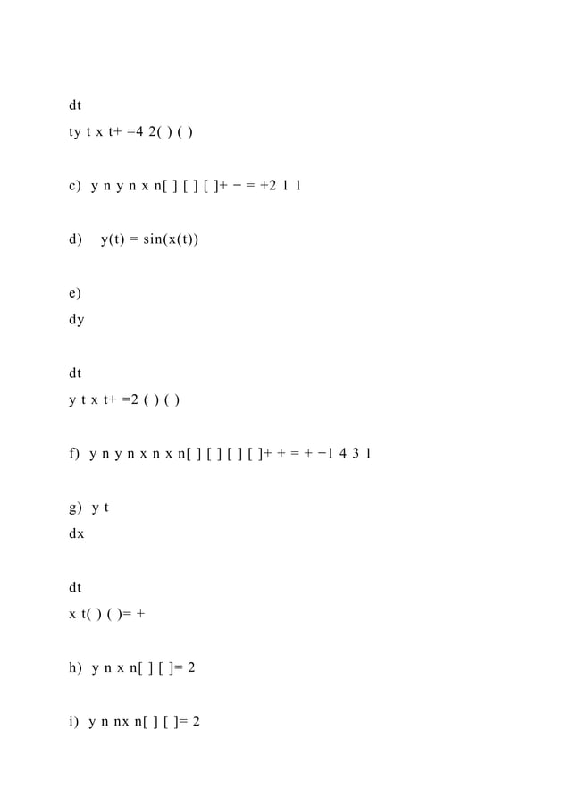 Continuous Time Convolution1. Solve the following for y(t.docx