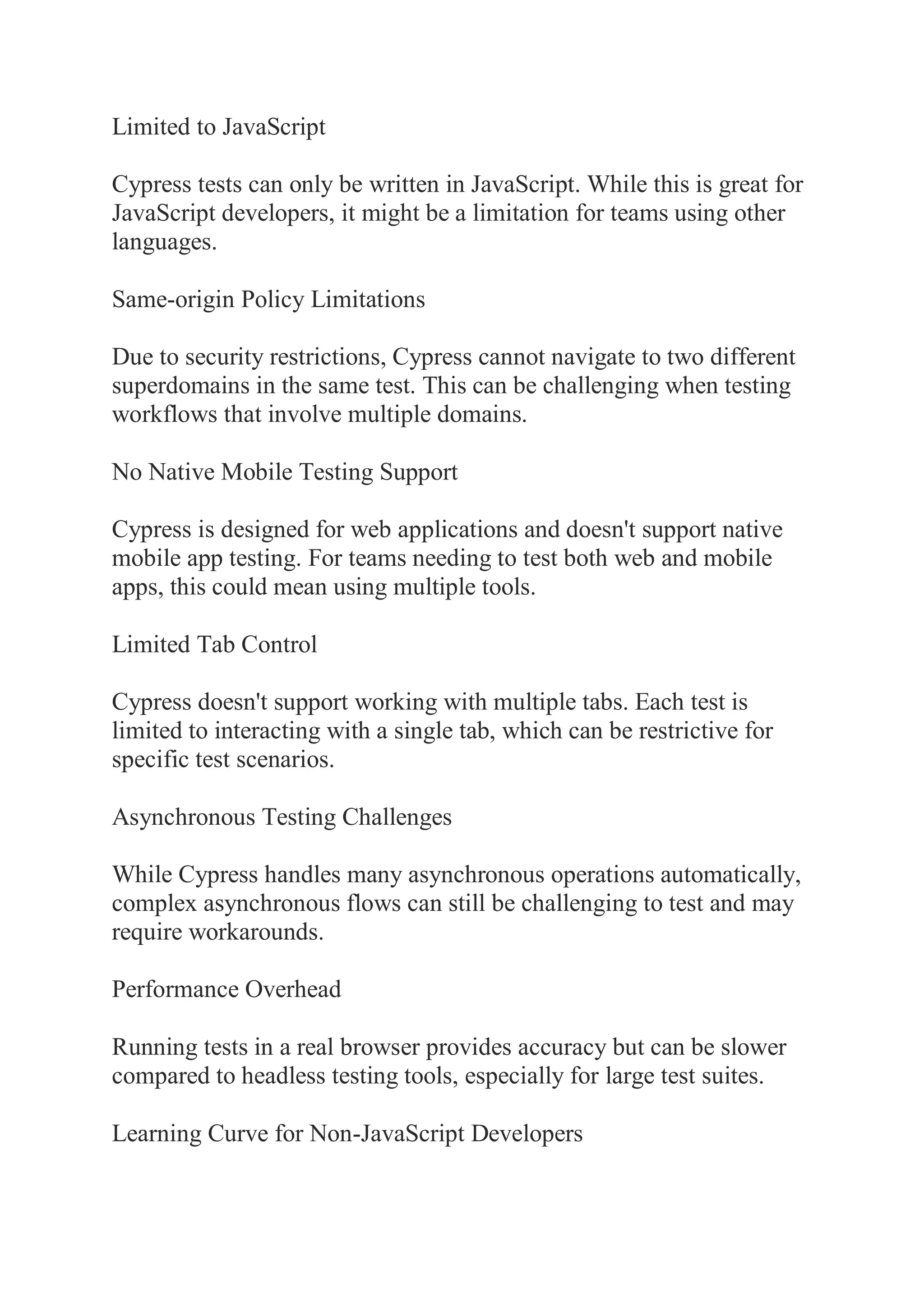 Continuous UI testing using Cypress Pros and Cons.pdf