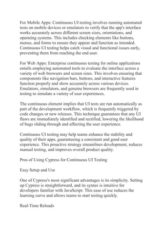 Continuous UI testing using Cypress Pros and Cons.pdf