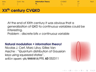 Continuous variables quantum cryptography | PPT