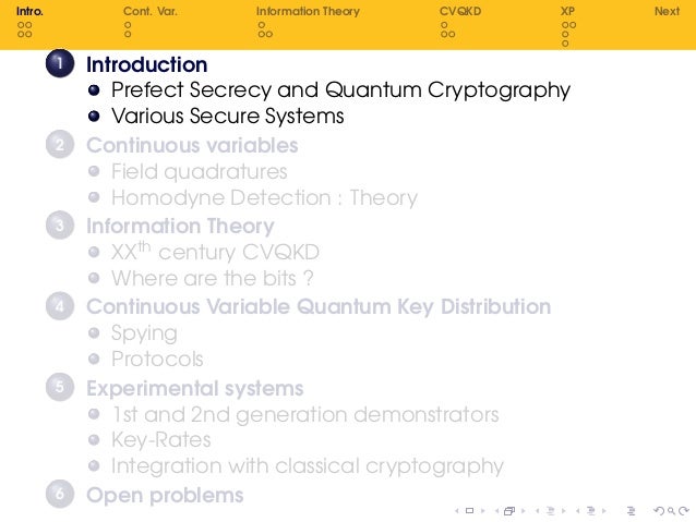 Continuous Variables Quantum Cryptography
