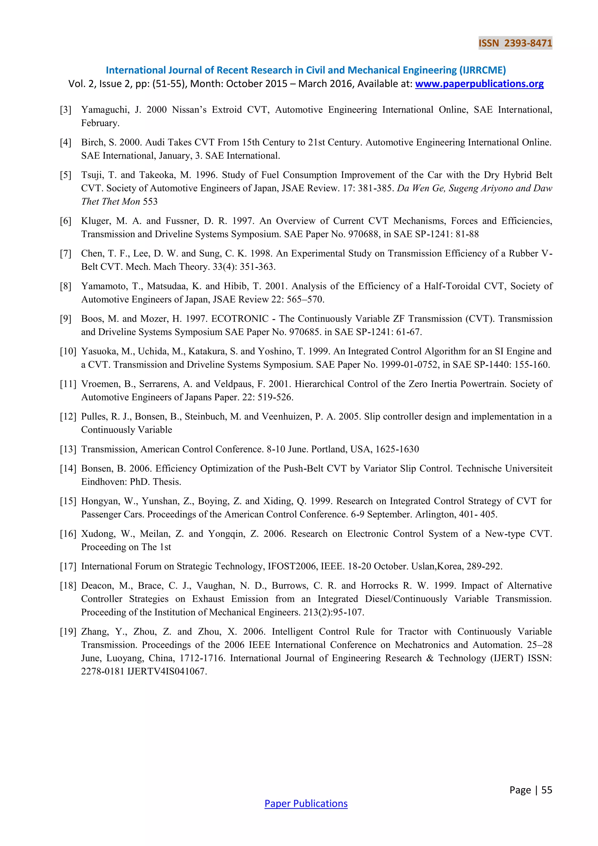 Continuous Variable Transmission | PDF