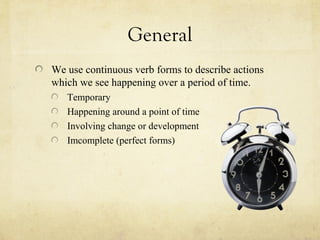 Continuous Verb Forms | PPT
