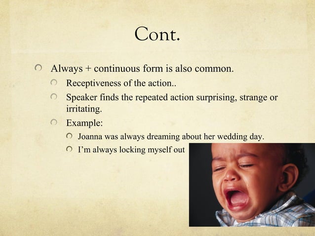 Continuous Verb Forms | PPT