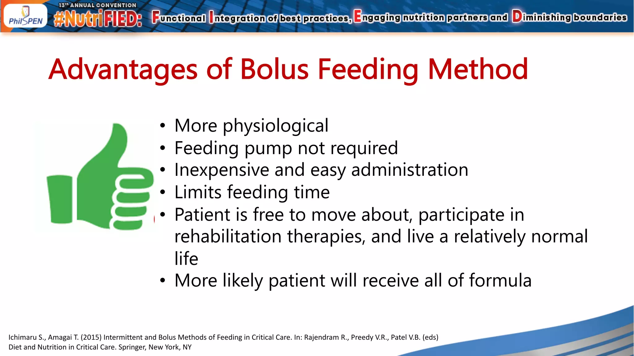 Continuous vs bolus tube feeding: metabolic and circadian consequences ...