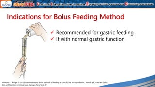 Continuous vs bolus tube feeding: metabolic and circadian consequences ...