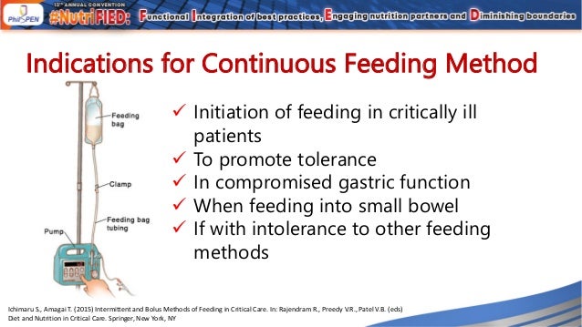 Continuous vs bolus tube feeding: metabolic and circadian consequences